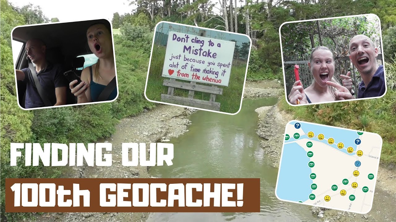 OUR 100TH GEOCACHE! | Geocaching in Mangere - Auckland Airport - YouTube