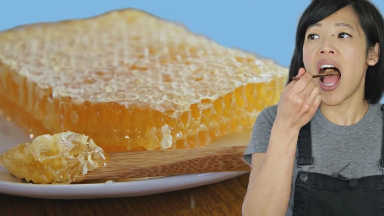 Dégustation de rayon de miel : miel brut & cire d’abeille, le vrai goût ...