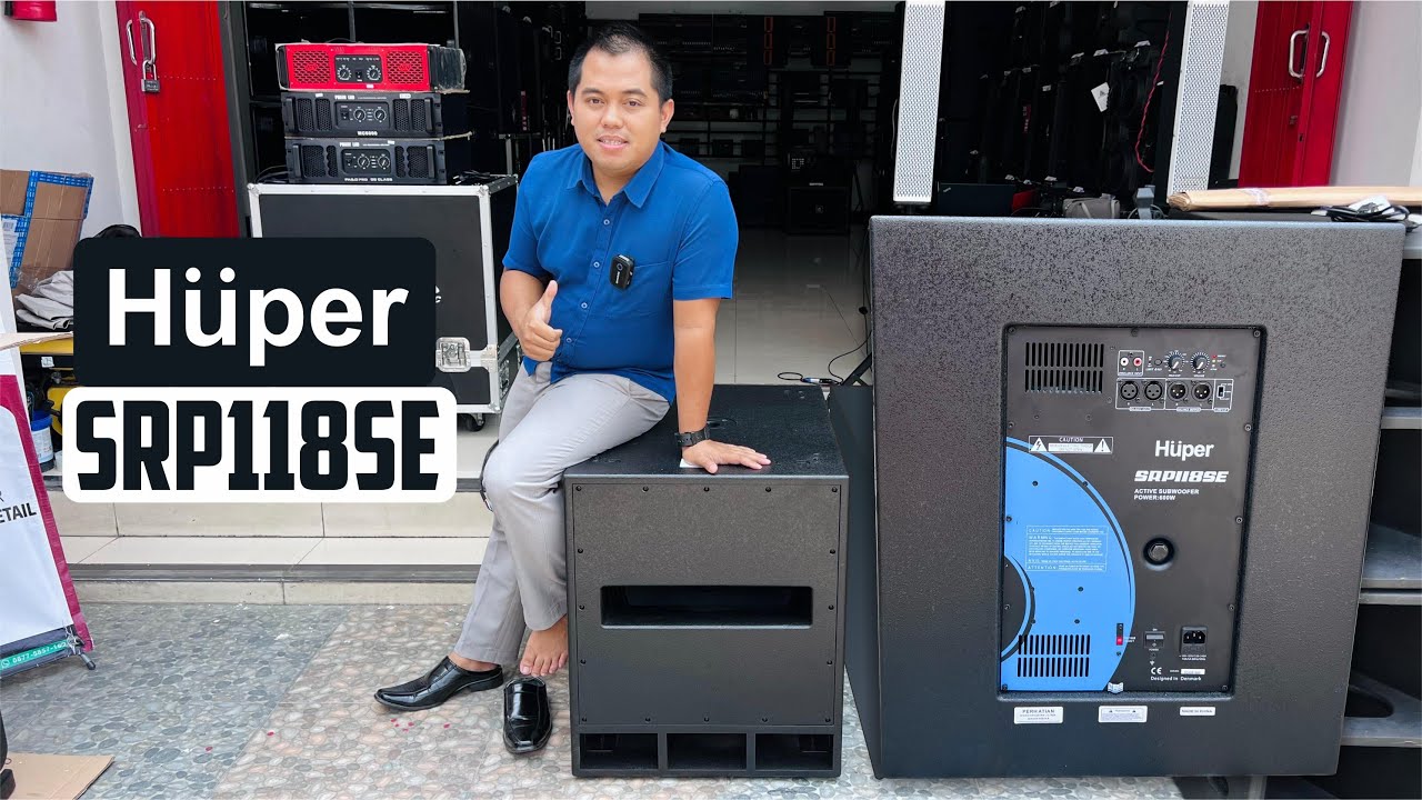 HUPER SRP 118SE subwoofer aktif 18inc 600W - YouTube