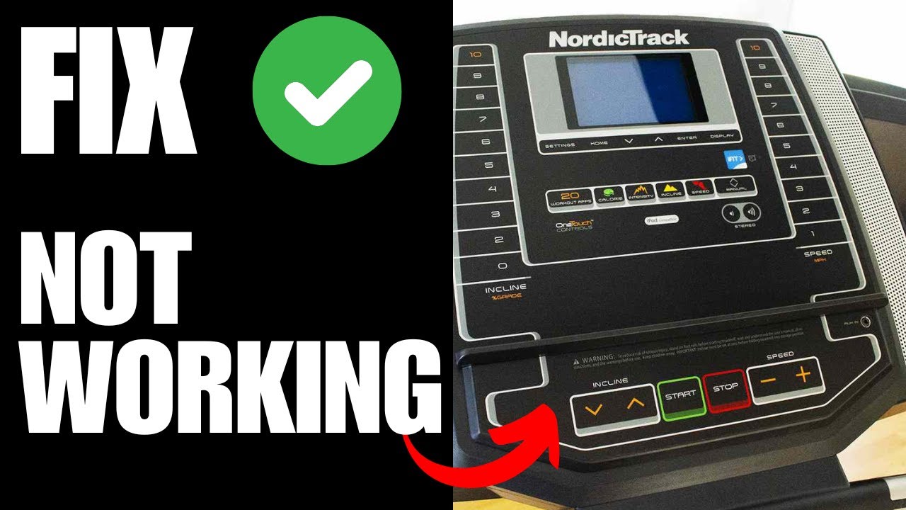 Nordictrack T 6.5S treadmill Not Working - How To Reset - YouTube