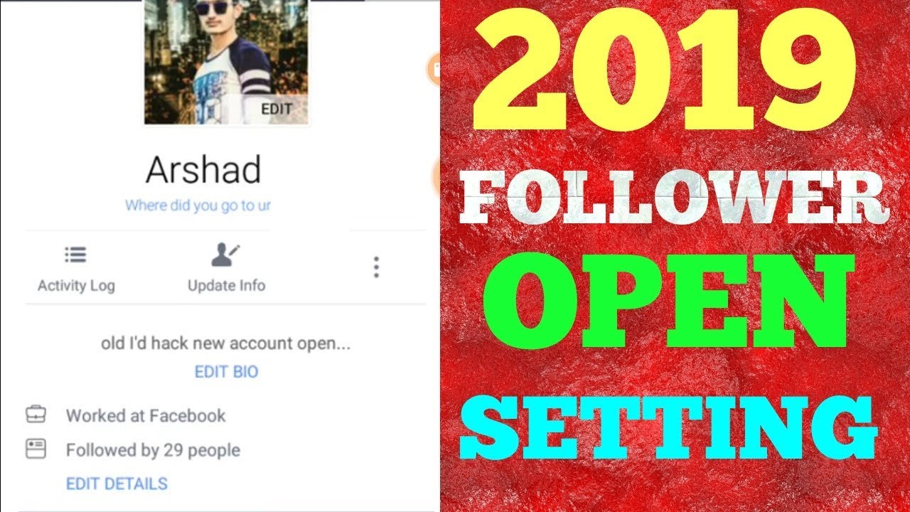 FB FOLLOWER OPEN SETTING 2018 2019 - YouTube