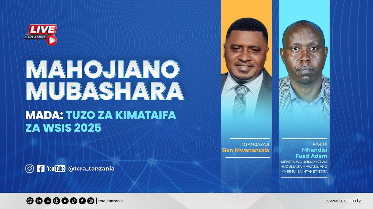 🔴 LIVE: TUZO ZA KIMATAIFA ZA WSIS 2025 - YouTube