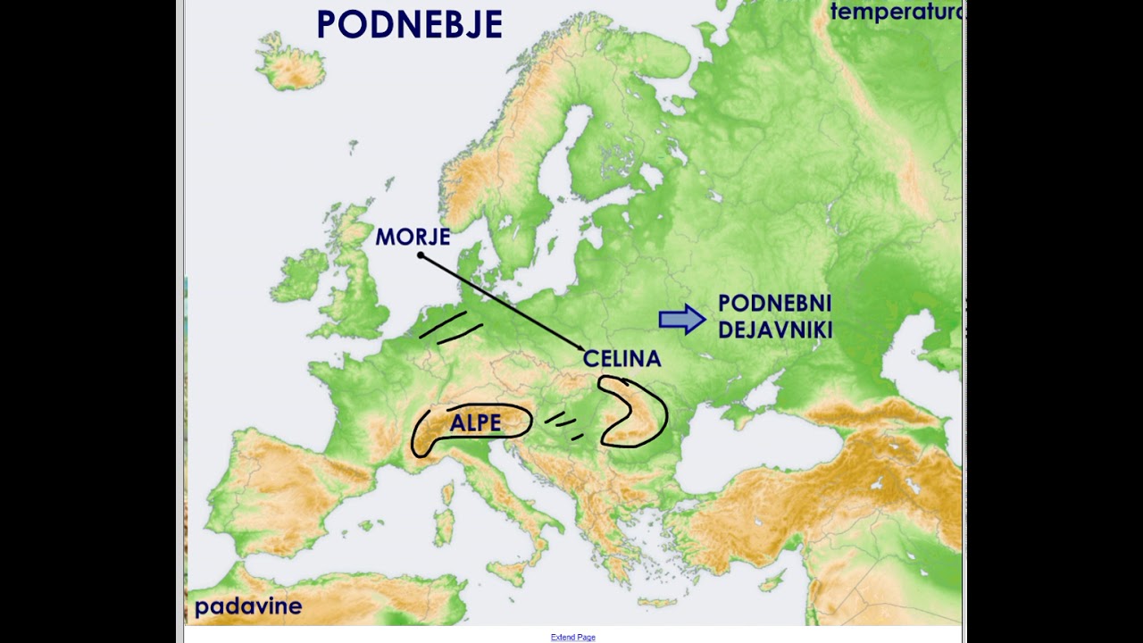 Srednja Evropa - podnebje - YouTube