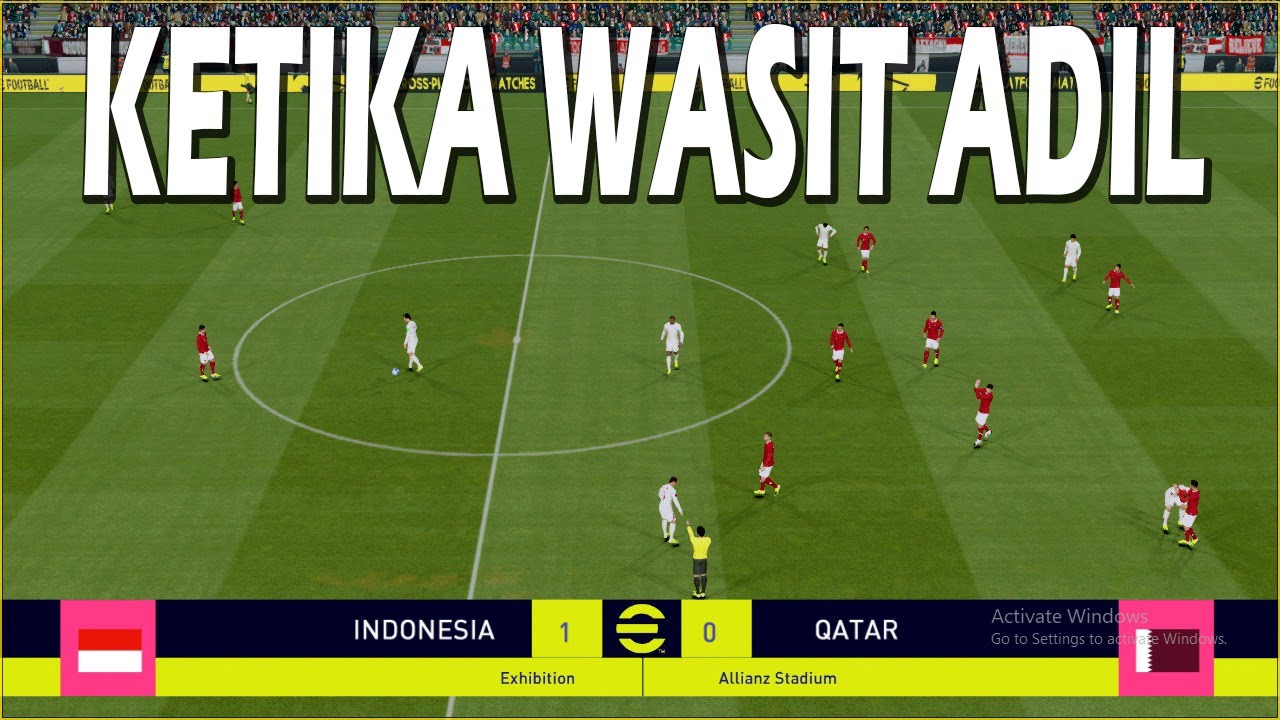 INDONESIA VS QATAR FULL TIME AFC 23 REMATCH VERSI PES 2024 - YouTube