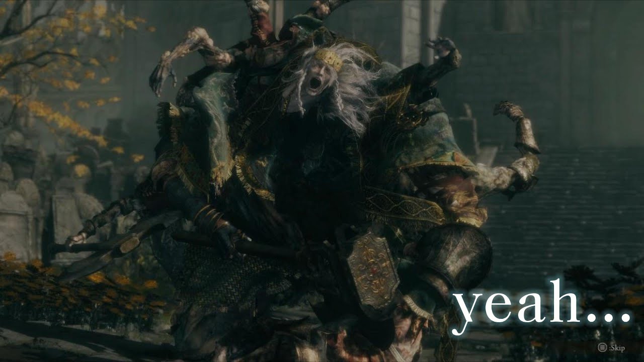 Elden Ring - Godrick, the Grafted Boss Fight ft. Bloodflame Blade - YouTube