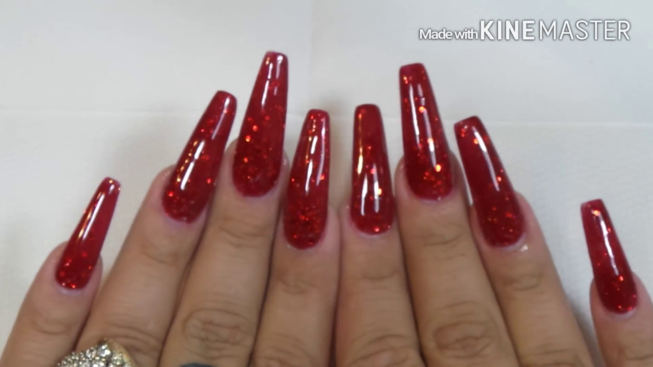 Red Nails ♡ - YouTube