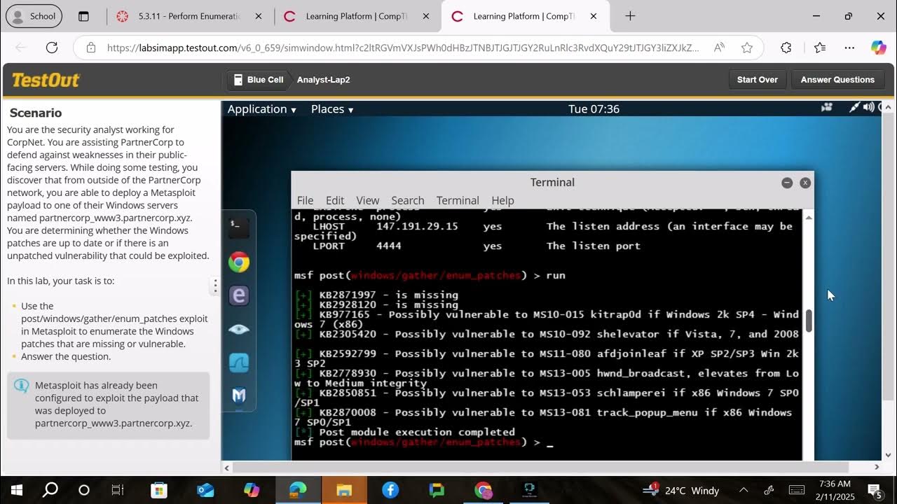 perform enumeration with Metasploit - YouTube