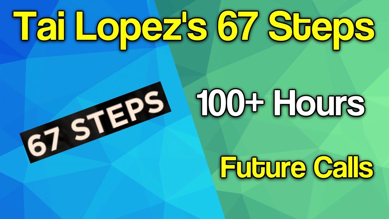 Tai Lopez's 67 Steps - Honest Review - YouTube