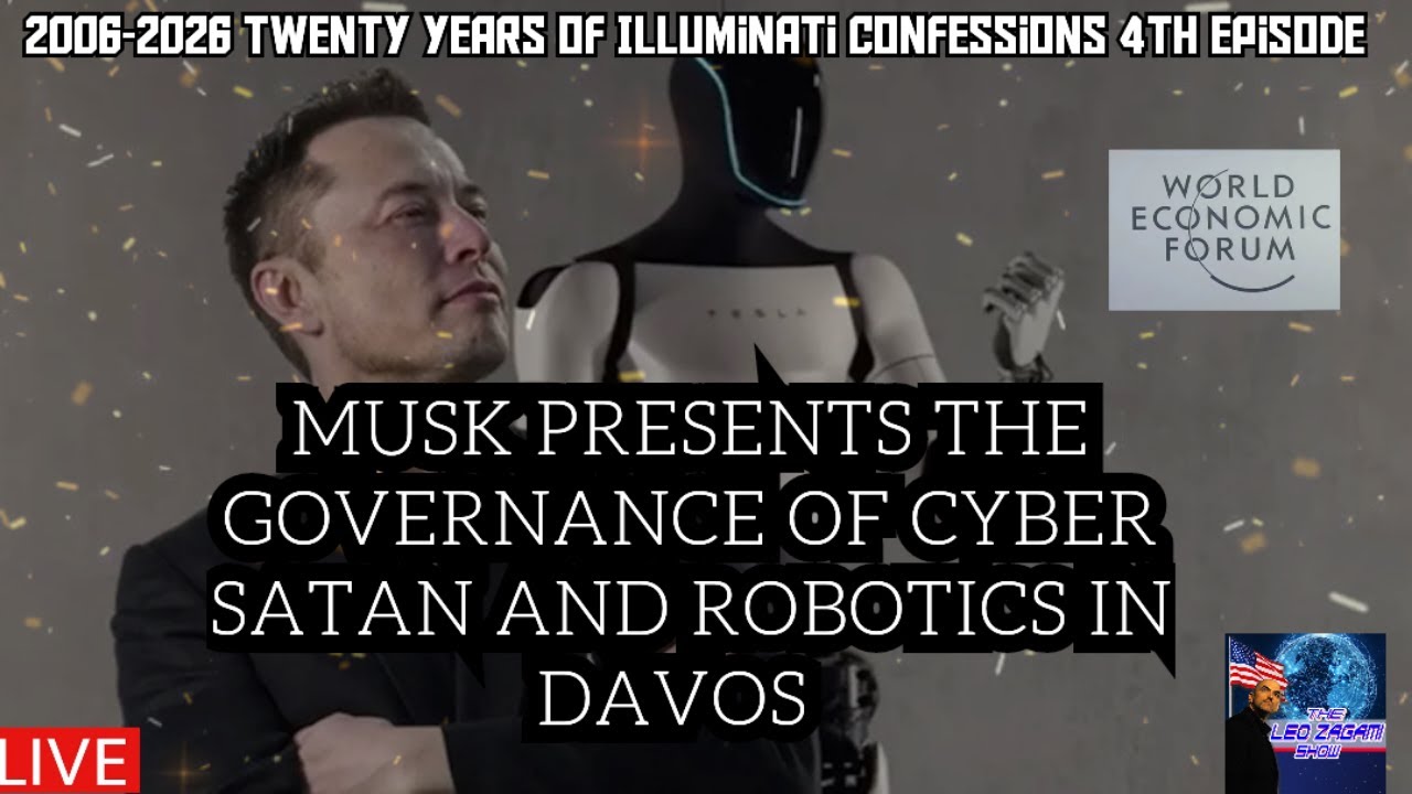 MUSK PRESENTS THE GOVERNANCE OF CYBER SATAN AND ROBOTICS IN DAVOS - YouTube