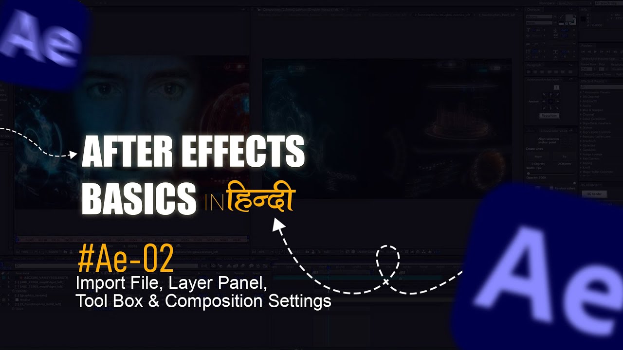 #Ae-02 After Effects Tutorial For Beginners 2024 Hindi - YouTube