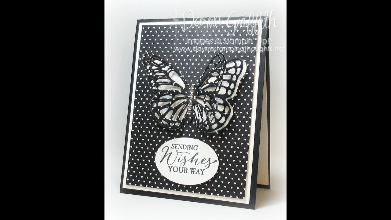 Butterflies Thinlits card with Dawn - YouTube