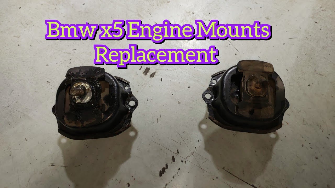 Bmw x5 engine mounts replacement - YouTube
