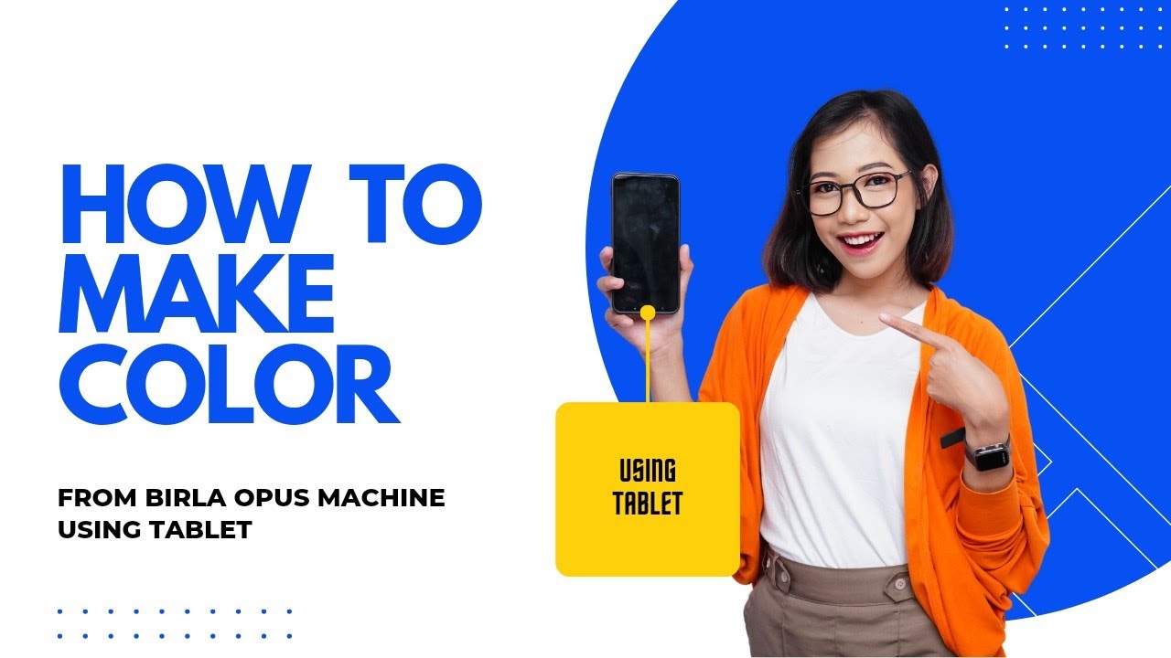 कैसे बनाए कलर बिरला के मशीन से टैब में? How to make color from birla ...