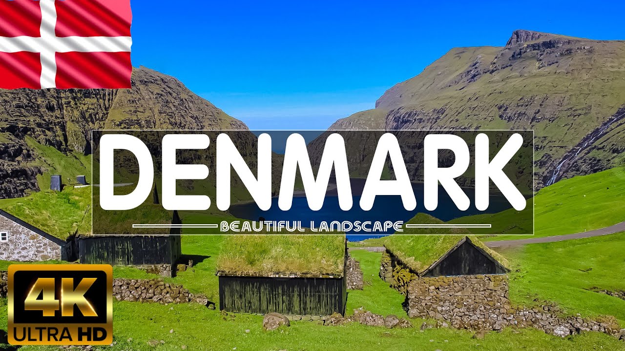 FLYING OVER DENMARK (4K UHD) - Amazing Beautiful Nature Scenery with ...