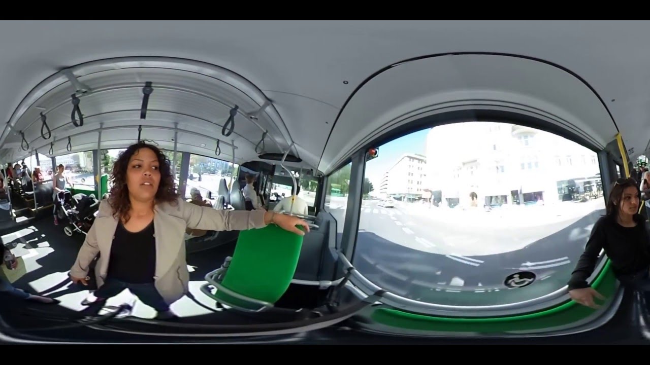 Malmö 360 view of a bus ride - YouTube