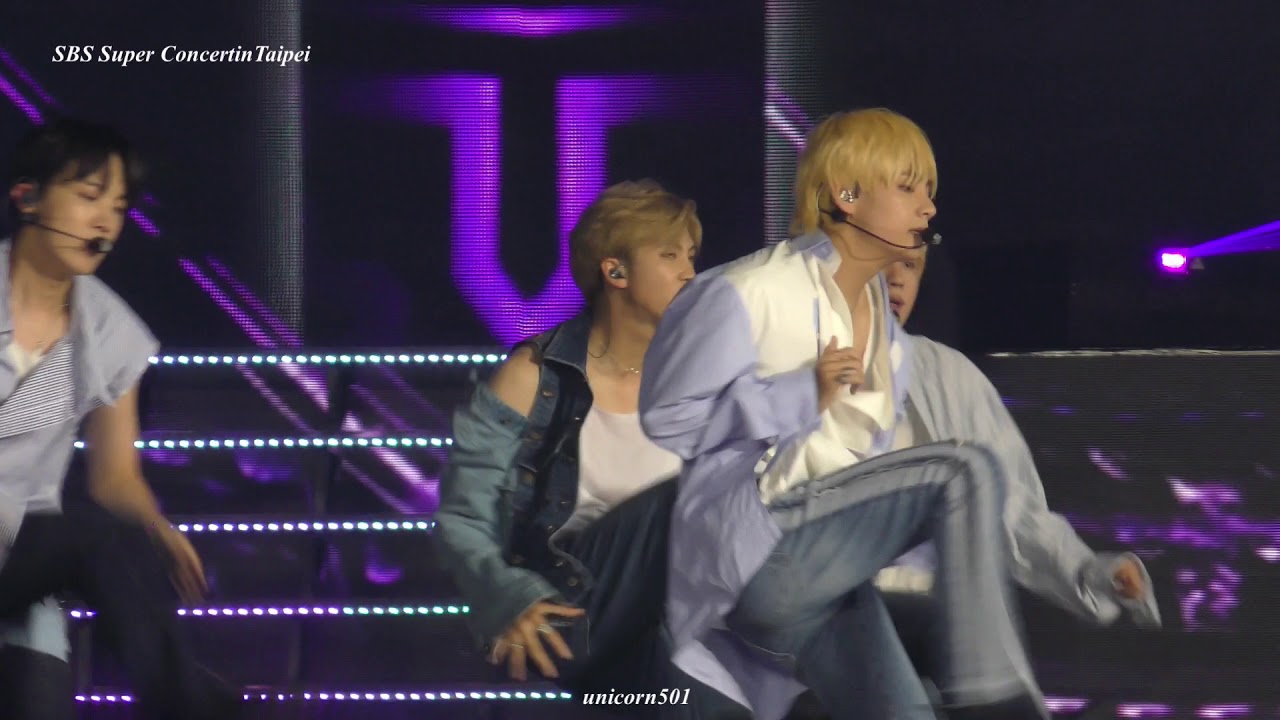 180707 BTS FAKE LOVE mainly V SBS Super concert in Taipei - YouTube