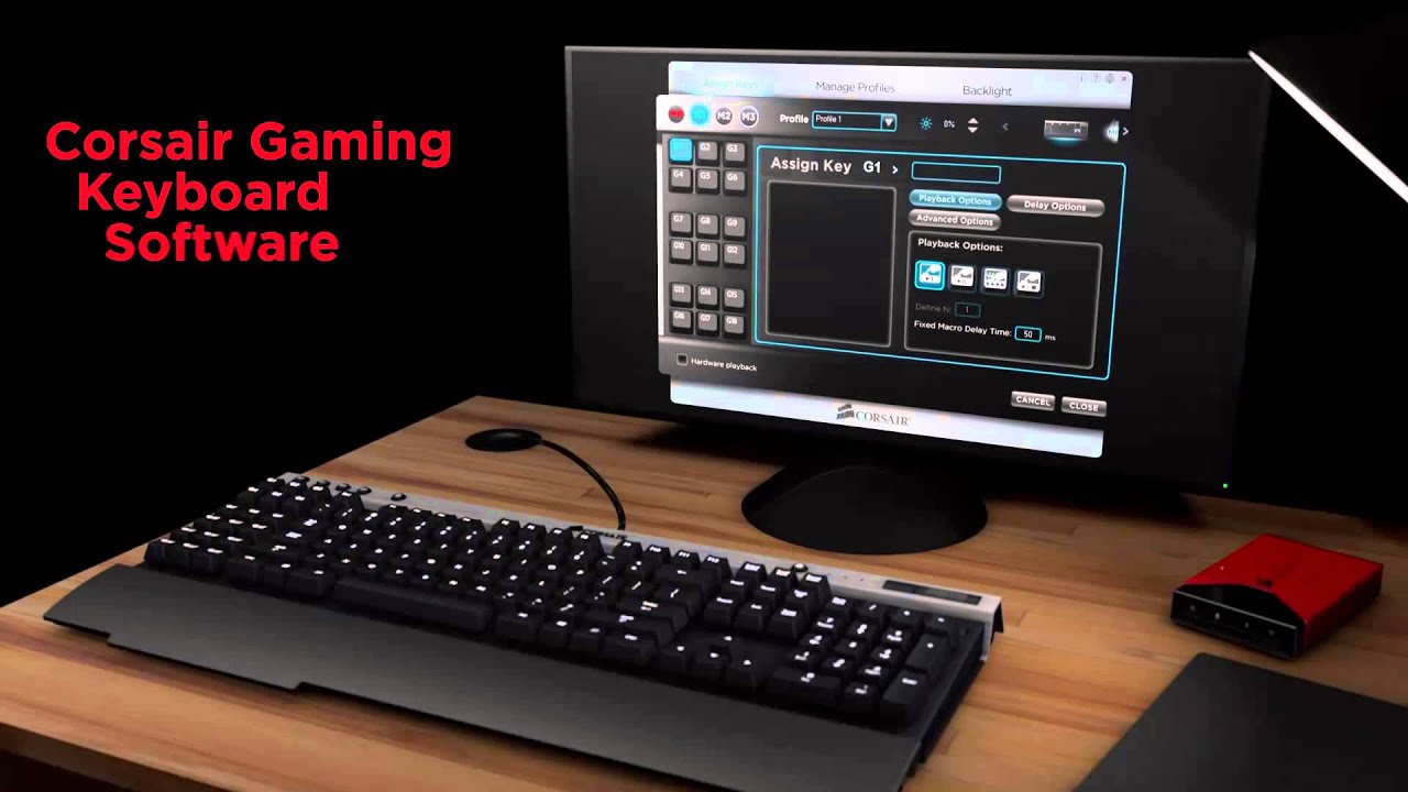 Corsair Raptor K50 Gaming Keyboard - YouTube