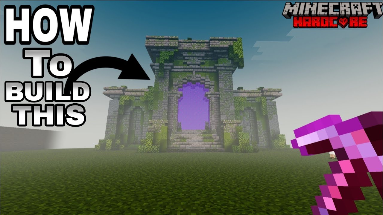How to build nether portal old Temple 😊 my thunder world Ep-6 - YouTube