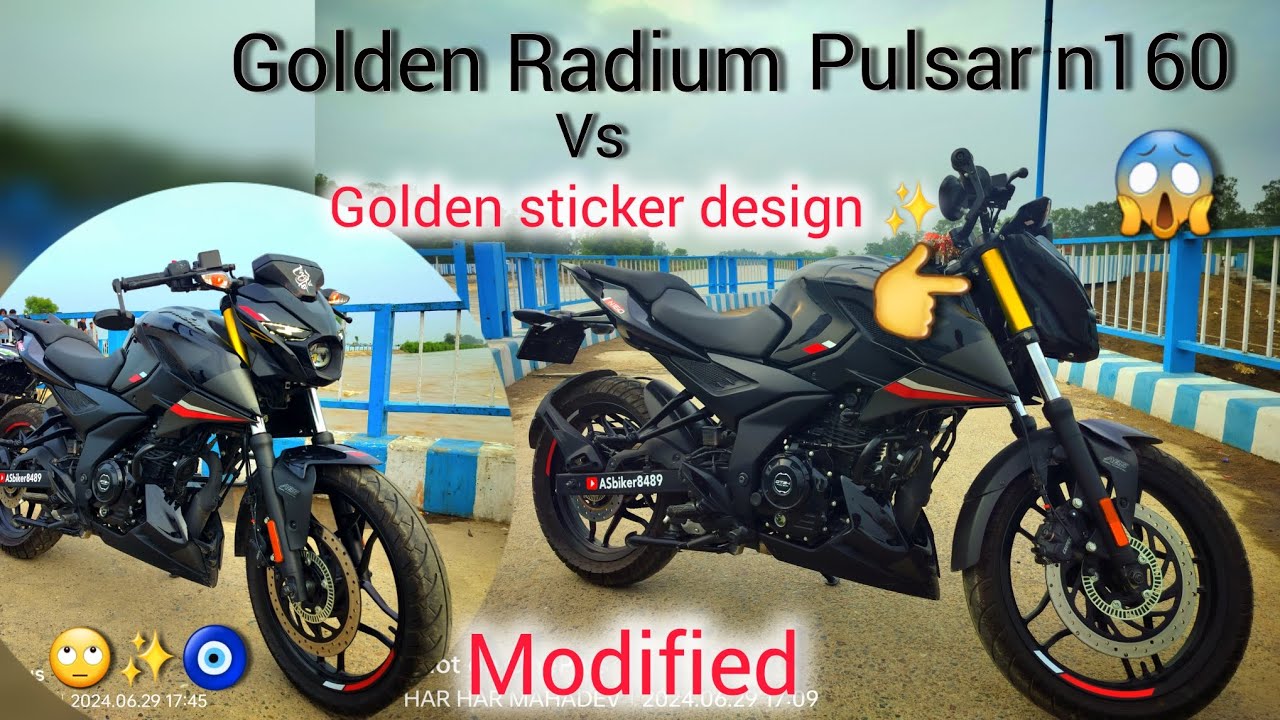 Pulsar N 160 Golden Radium video | Brand New Bajaj Pulsar N160 Shocker ...