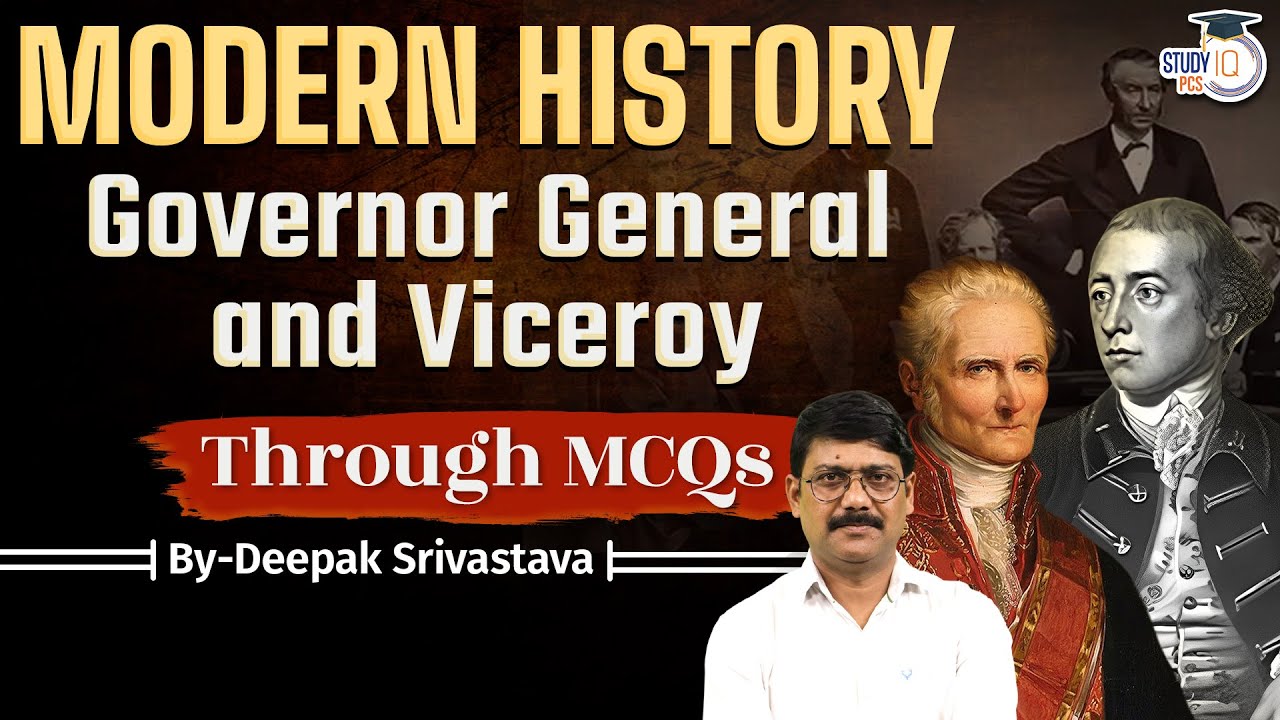 Modern History | Governor General and Viceroy | Modern History MCQs | Deepak Sir - YouTube