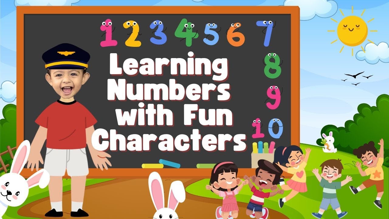 Learning Numbers with Fun Characters | The Numbers | Learn Numbers ...