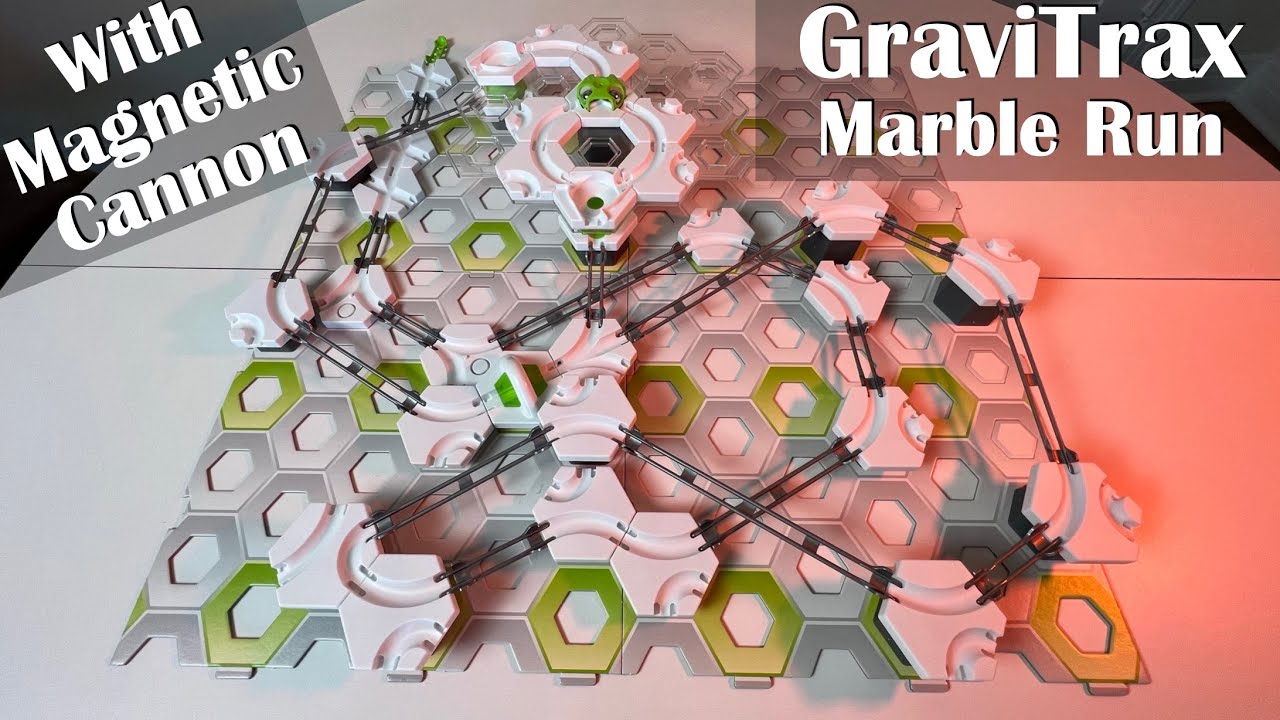 Gravitrax Marble Run with Self Loading Magnetic Cannon - YouTube