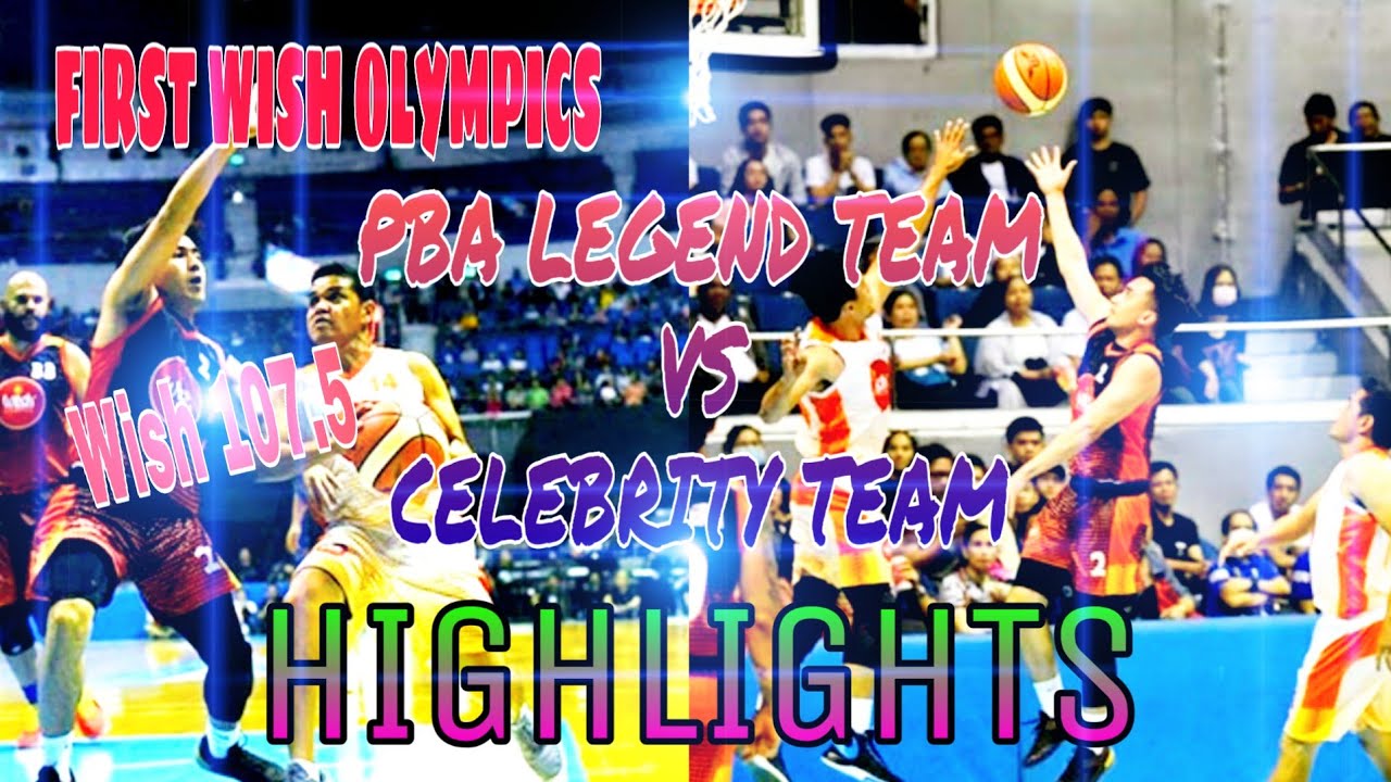 PBA Legend Team vs Celebrity Team High Lights | Basketball Exhibition ...