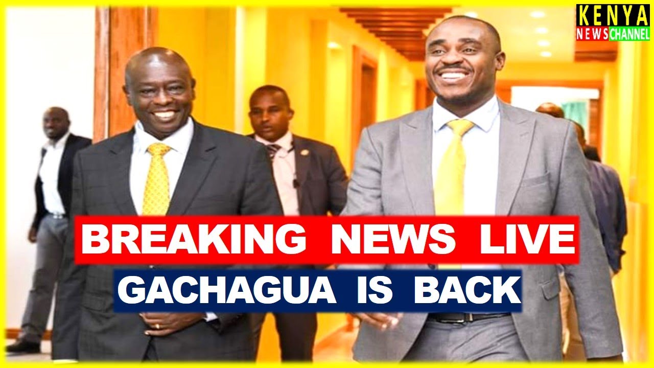 LIVE - DCP Party welcomes back Rigathi Gachagua from USA | Cleophas ...