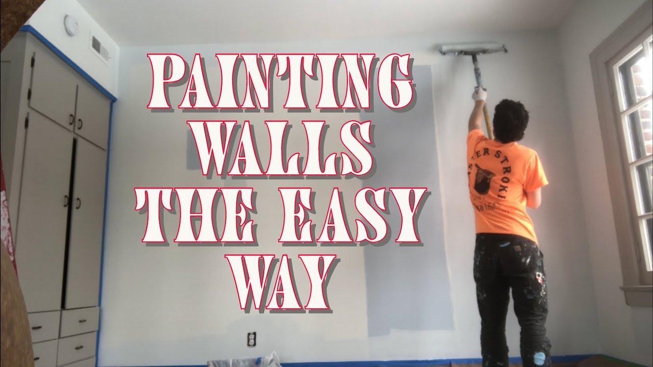 How to Paint Walls BEST WAY - YouTube