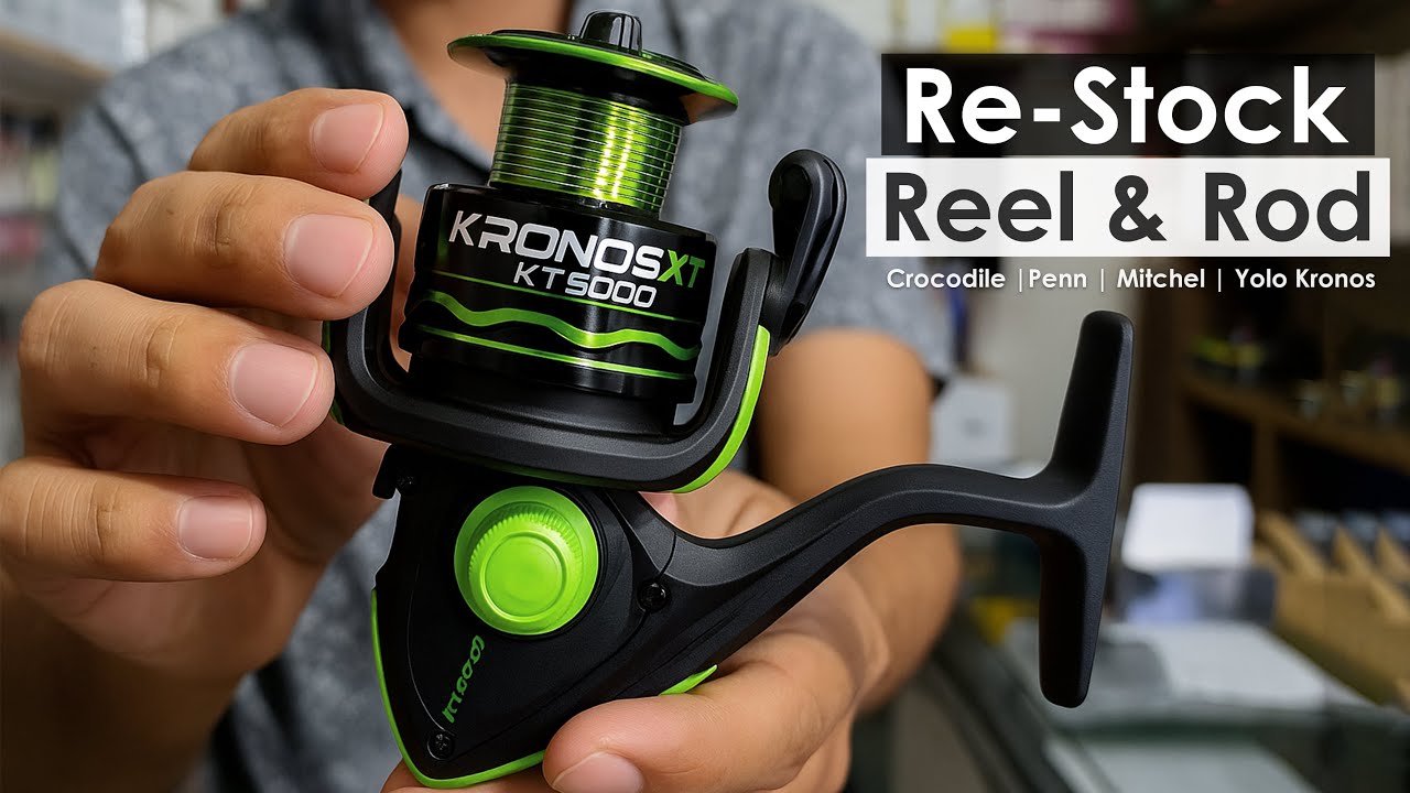 Re-Stock Fishing Reel || Crocodile Rod || Mitchell, Penn, Yolo Kronos ...