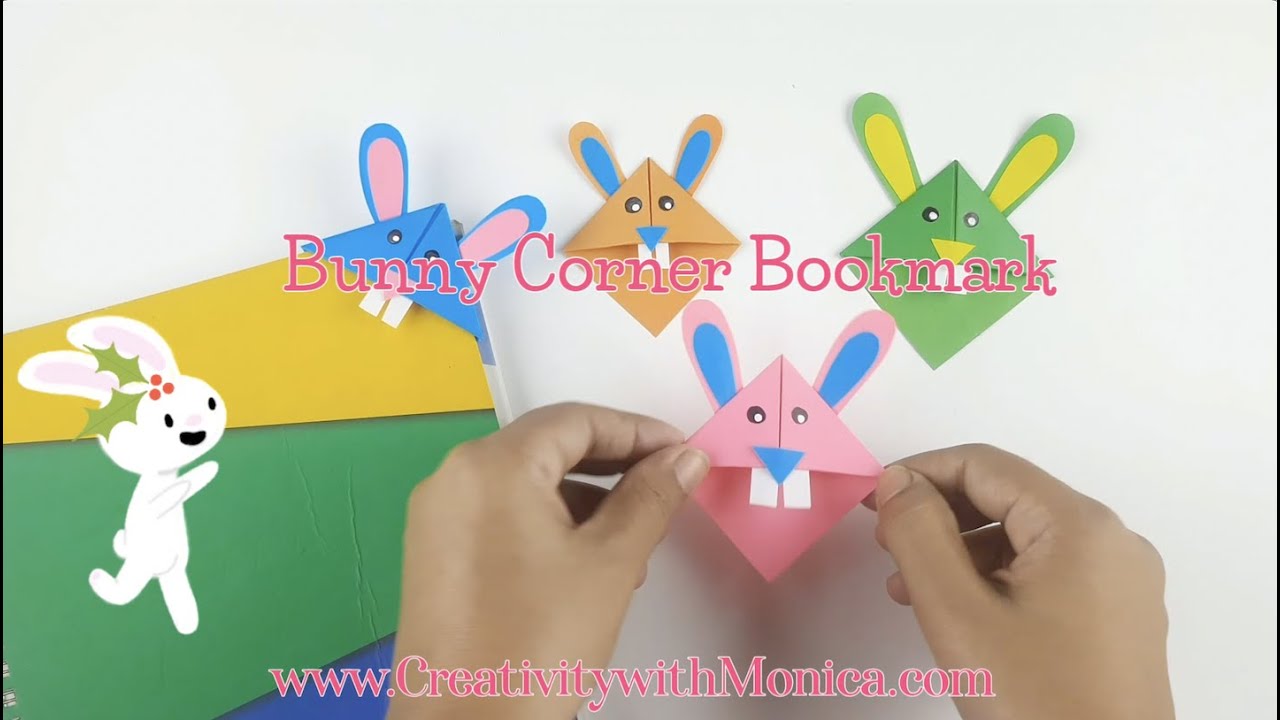 Origami Bunny Bookmark | 🐰 How to make paper bunny bookmark 🐰 - YouTube