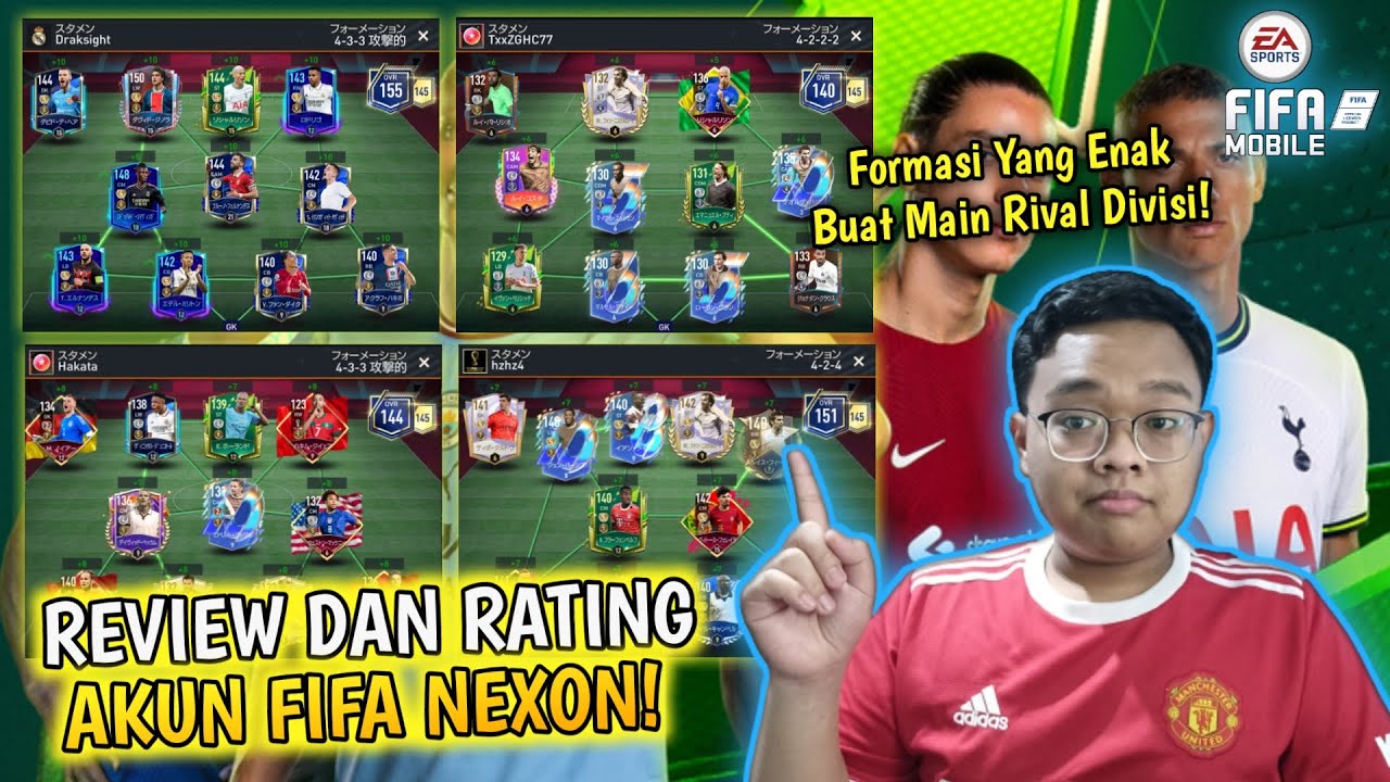 REVIEW DAN RATING AKUN FIFA NEXON PART 78 INI DIA FORMASI YANG ENAK DAN ...