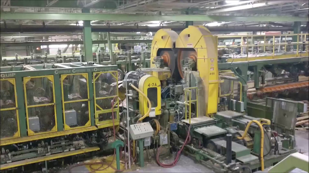 Inside a sawmill - YouTube