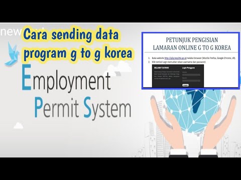 Cara Sending data Program G to G korea (kirim lamaran kerja) - YouTube