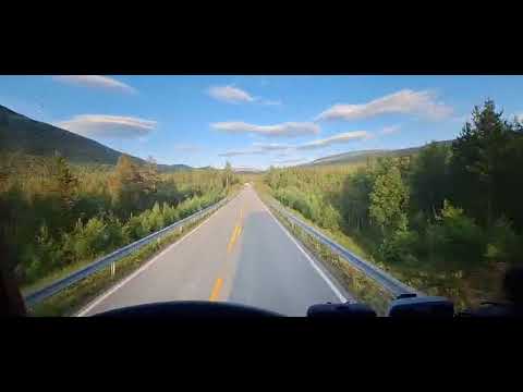 Road 77 towards Sweden. Music ( Viagra boys - Like You )