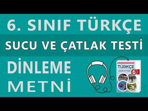 Sucu ve Çatlak Testi Dinleme Metni - 6. Sınıf Türkçe (Anka)
