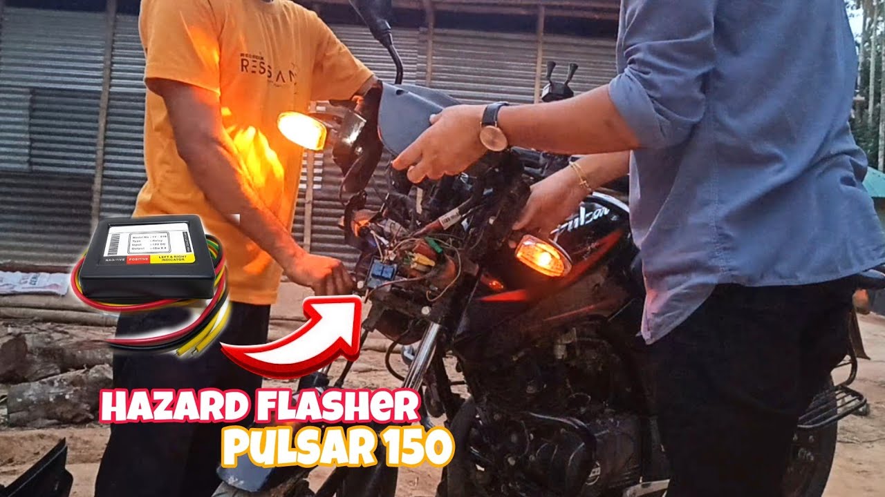 Indicator Hazard Flasher for any bike || full installation guide || 8 ...
