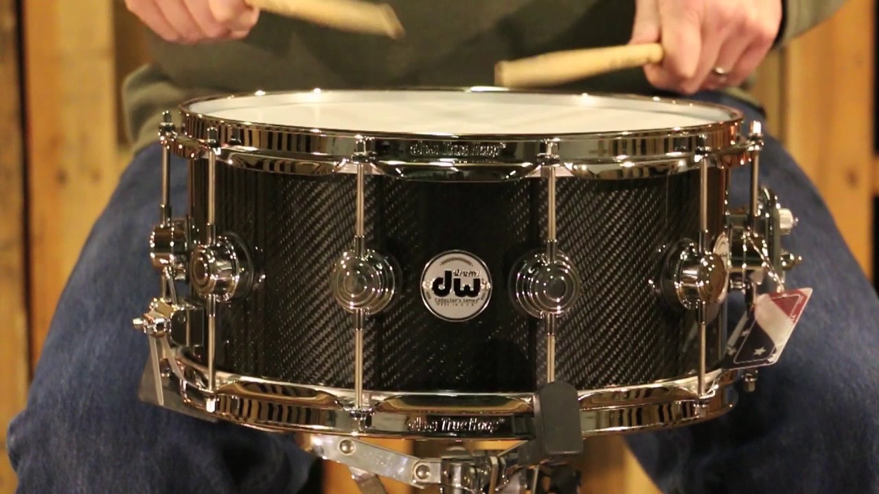 DW Collector's Snare Drum - Carbon Fiber 6.5x14 (video demo) - YouTube