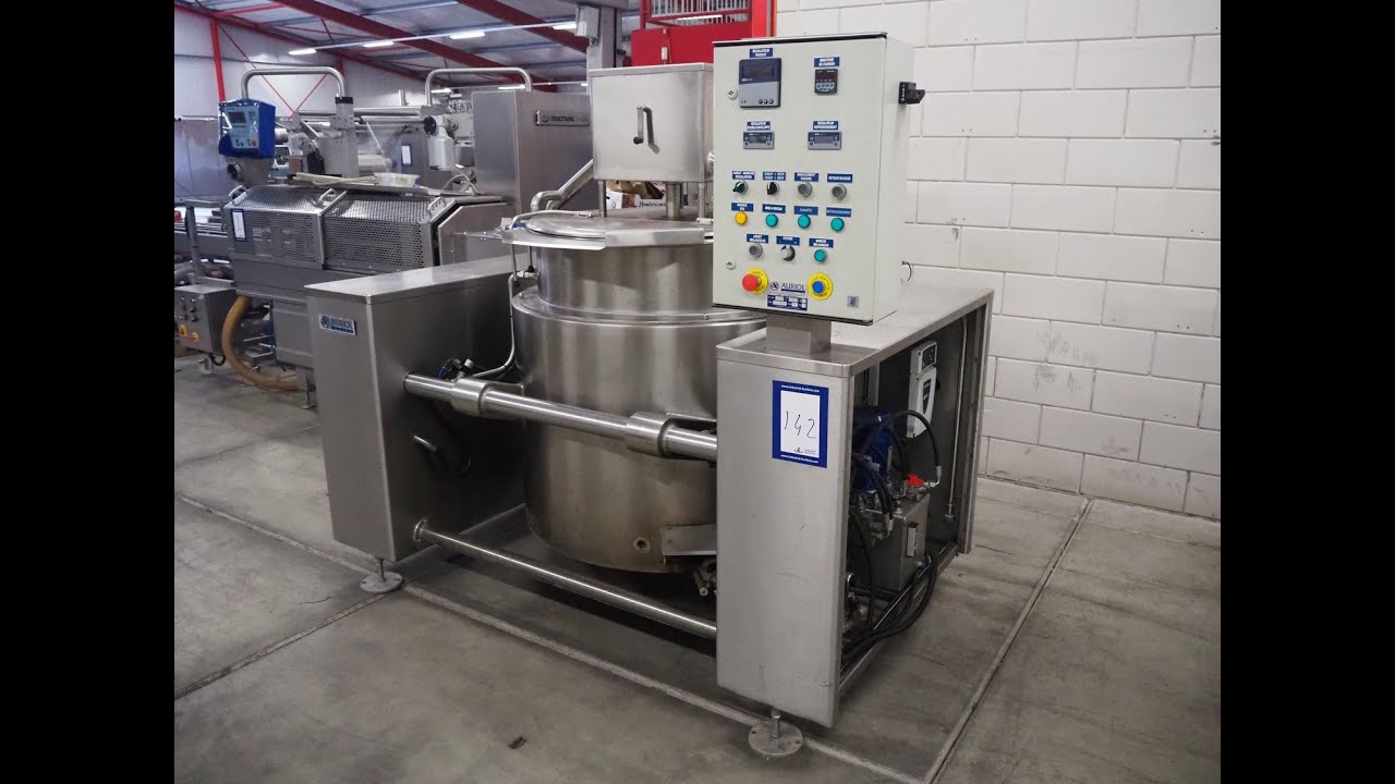 1206-142: Auriol tiltable double jacketed cooking vessel with agitator ...
