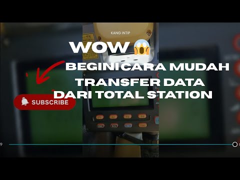 Cara mudah Transfer data  dari Total Station Ke USB