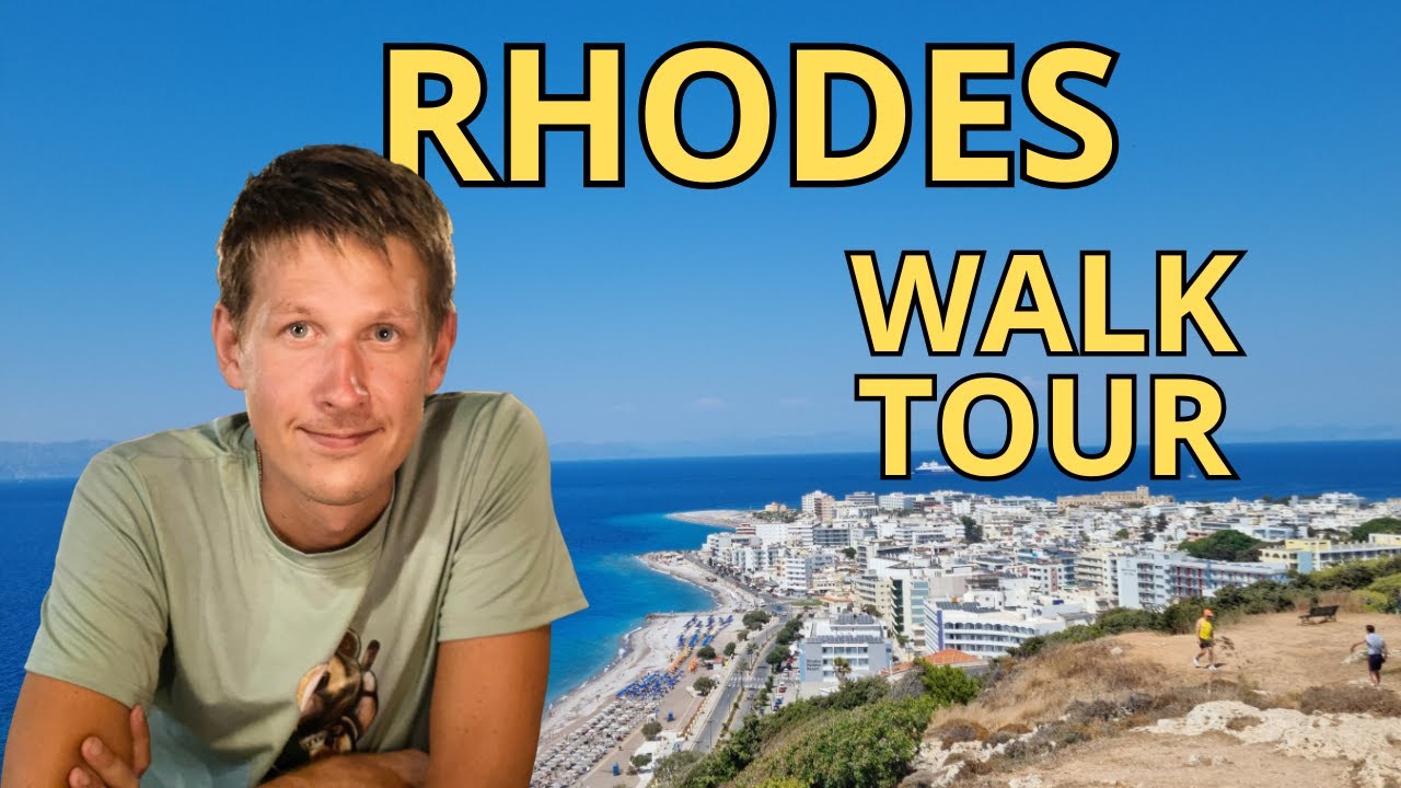 Rhodes 🇬🇷 — Psaropoula Kanari Beach Walking Tour - YouTube