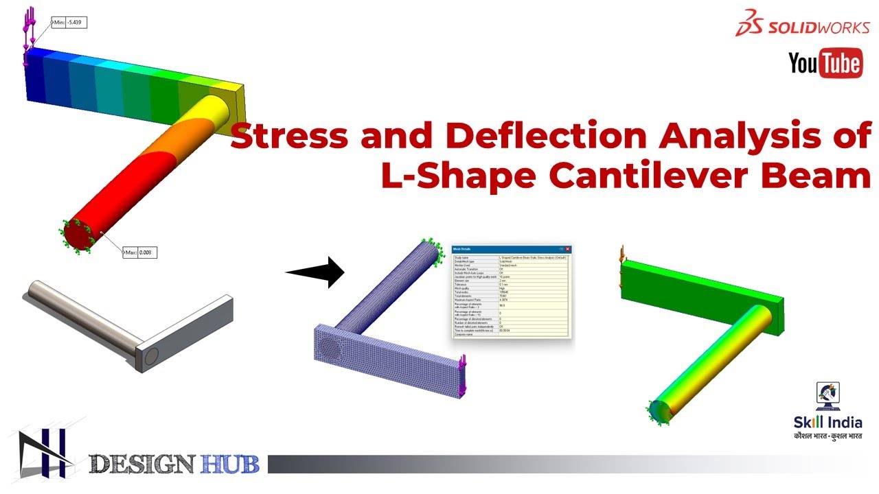 Solidworks Simulation Exercise - 001 |Design Hub| - YouTube