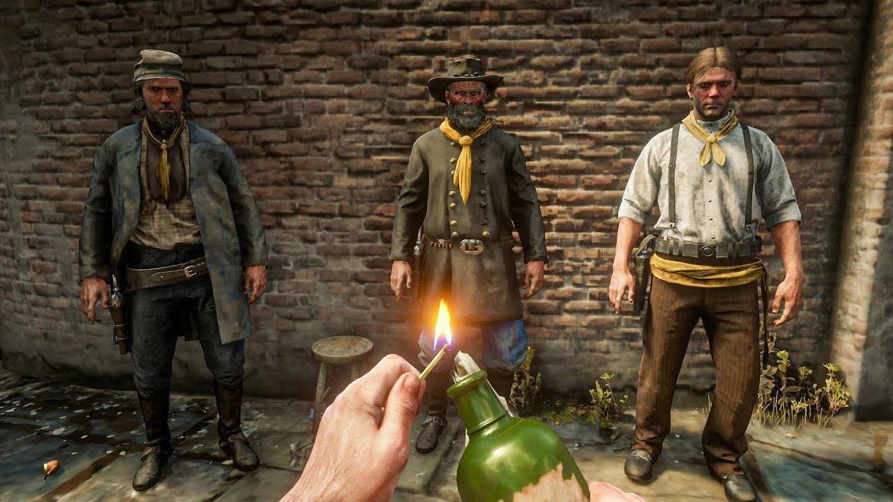 Dynamite & Fire Bottle Gameplay #2 -Red Dead Redemption 2 - YouTube