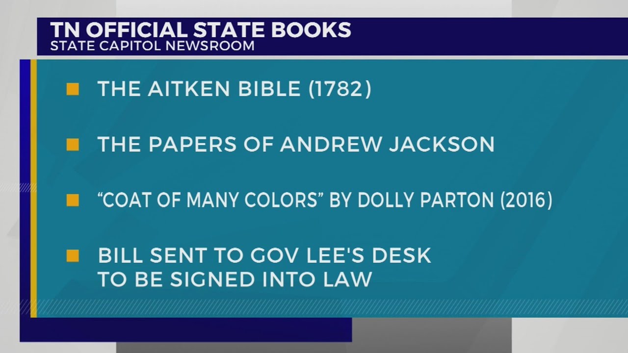 Tennessee officially designates first state books - YouTube