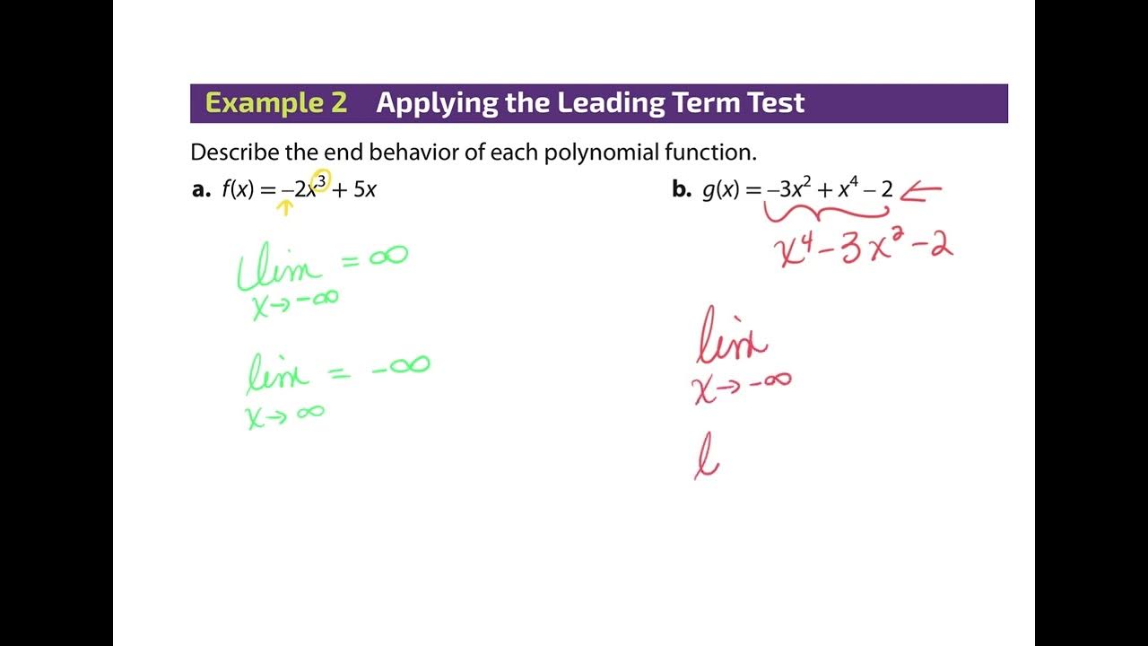 Precalculus Section 2 2 Polynomial Functions Youtube