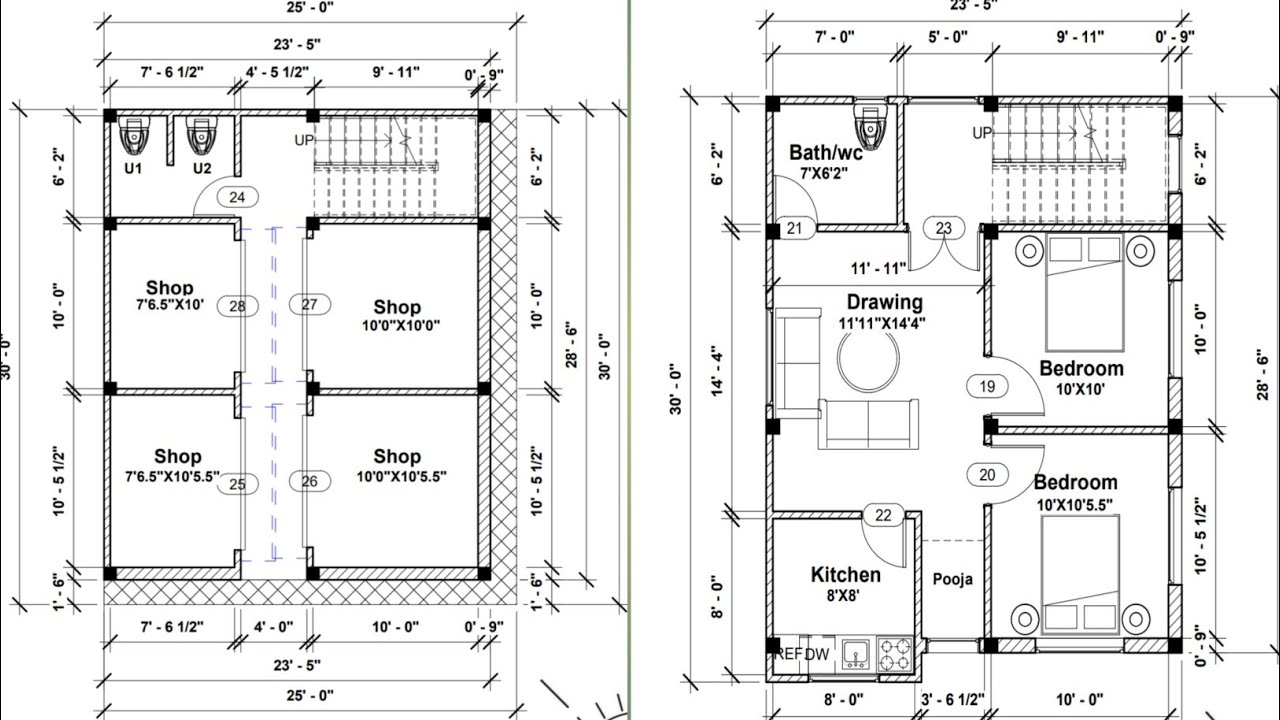 The Perfect Small House Plan: 25x30 Square Feet G+1 Design - YouTube