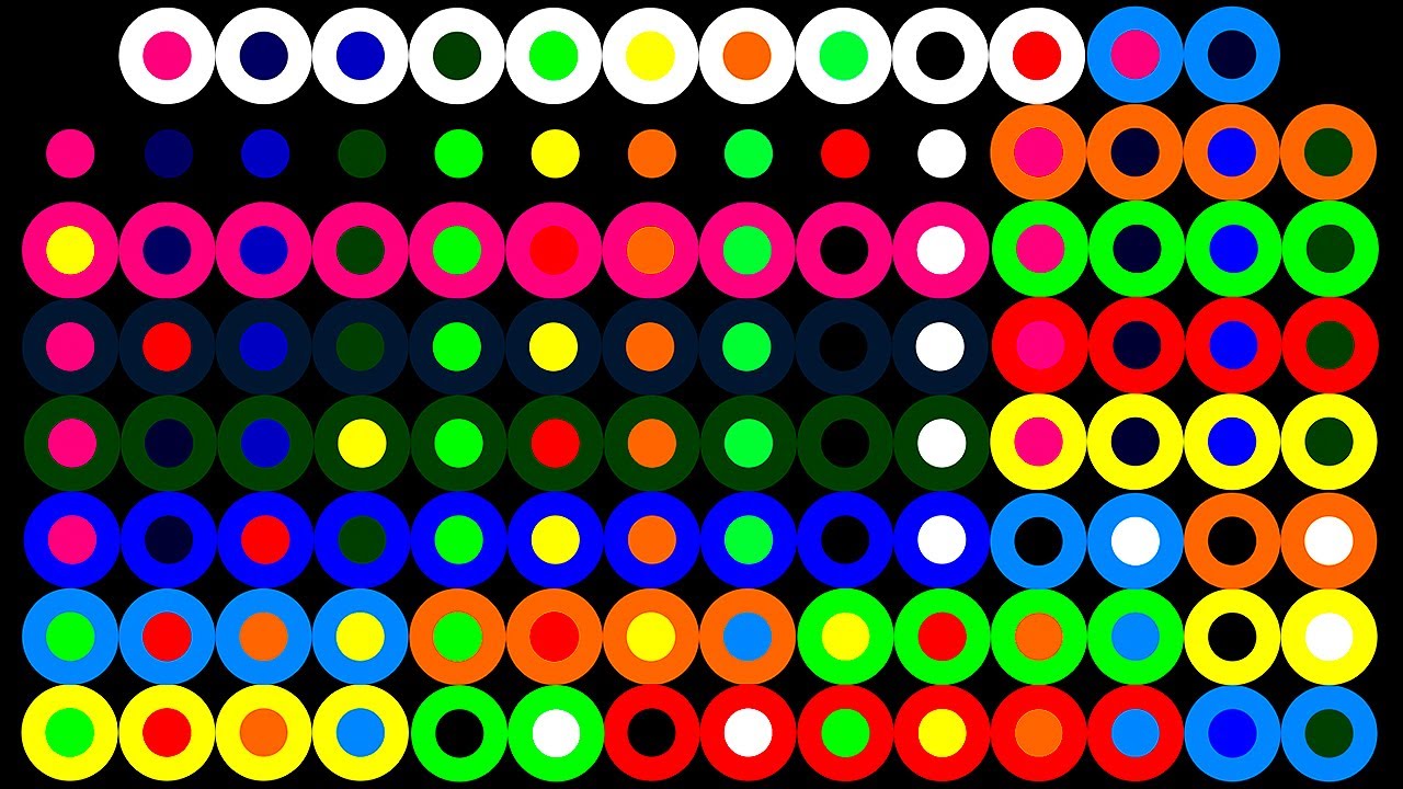 The Fantastic Rainbow Colors Marble Race ASRM in Algodoo - YouTube