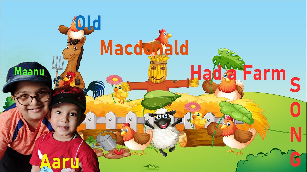 Old MacDonald had a farm... English poem for toddlers, fun learning ...