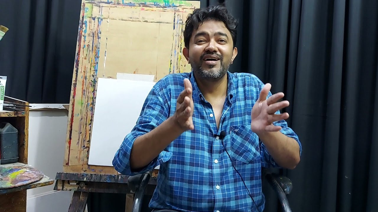 Artist Reveals Secret || Art Talk & Abstract Acrylic Painting ...