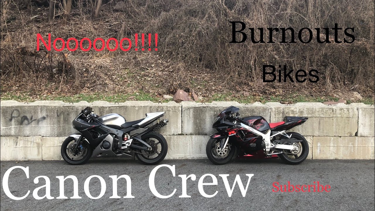 Burnouts, FAILED burnouts, and broken bikes! - YouTube